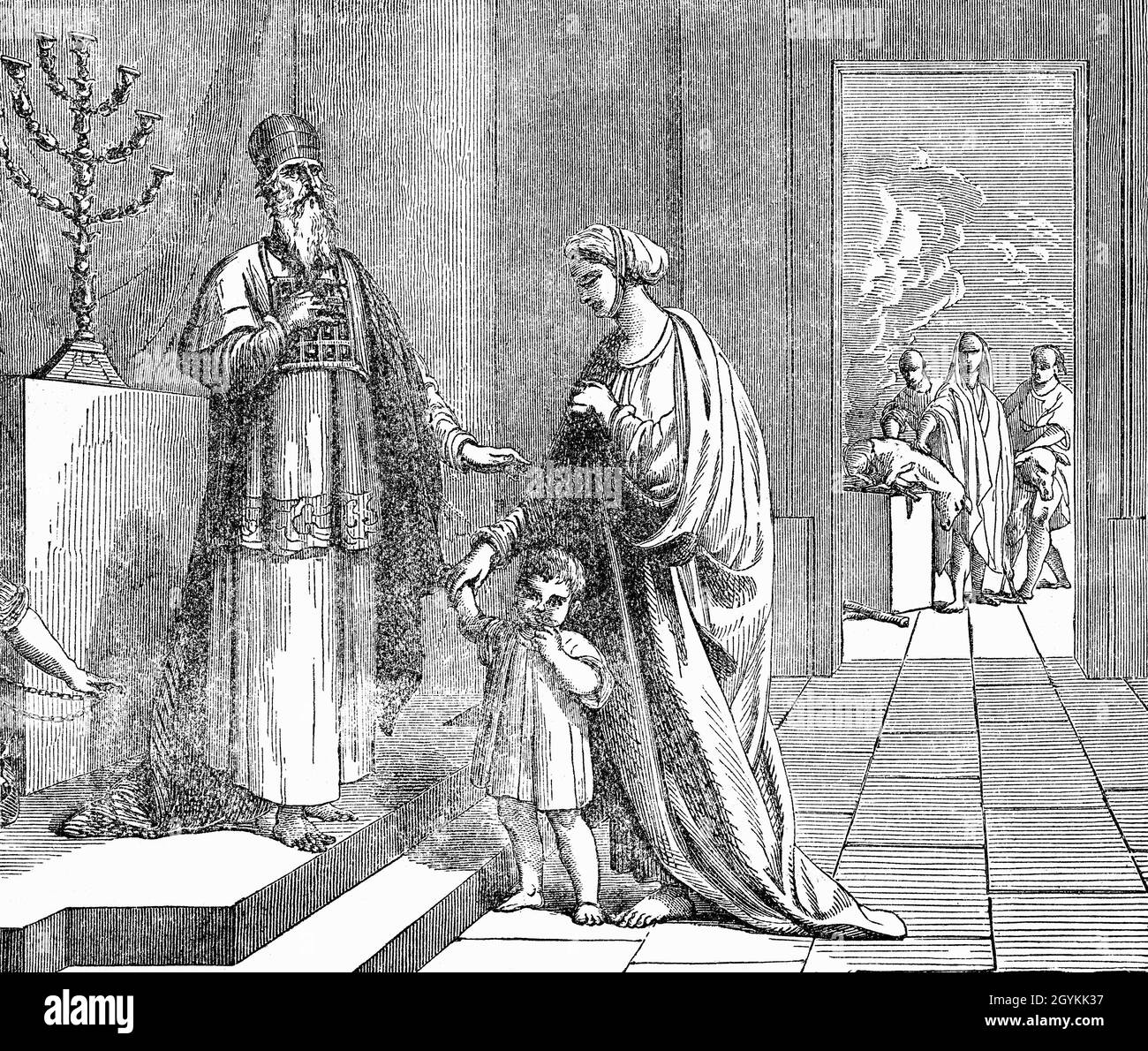 Un'illustrazione del tardo XIX secolo dal Libro della Genesi della ...