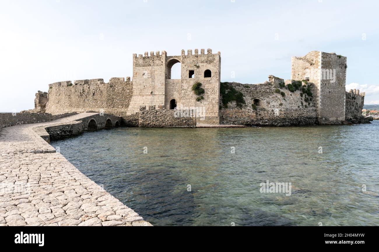 Castello di methoni greco peloponneso immagini e fotografie stock ad ...
