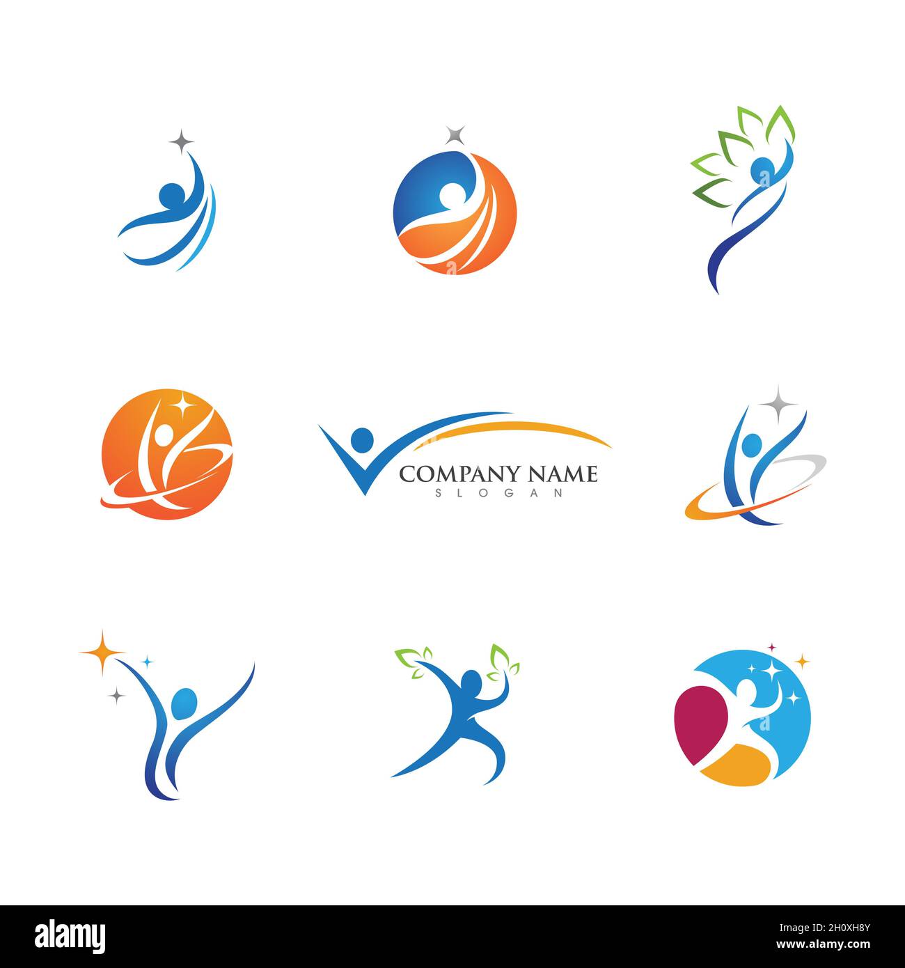 Il carattere umano segno logo illustrazione disegno vettoriale Foto ...