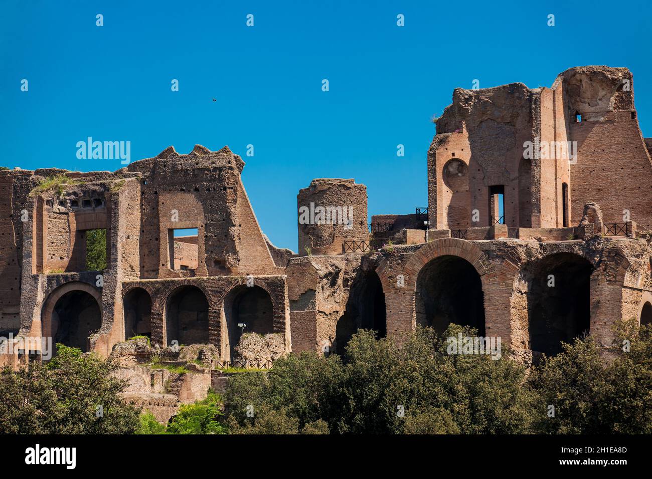 Tempio di Apollo Palatinus sul Colle Palatino di Roma antica e Circo ...