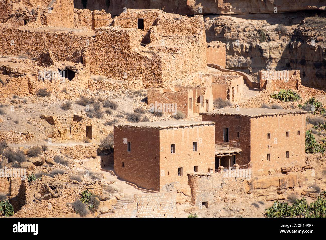 Vista panoramica dal Ghoufi Canyon (balconi di Ghoufi) a Batna, Algeria ...