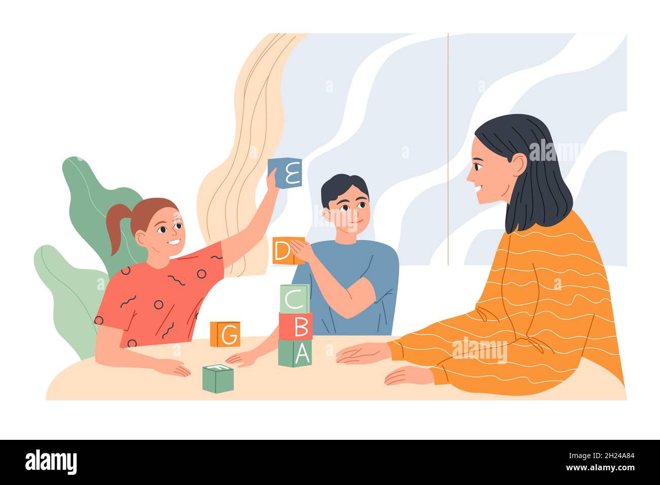 Tabella di alfabeto Immagini Vettoriali Stock - Alamy