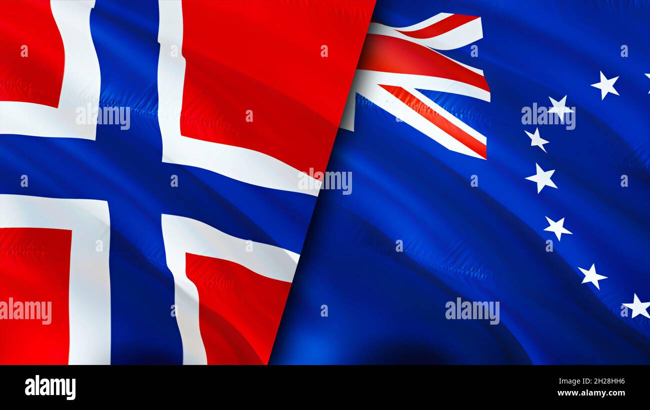 Bandiera delle isole cook della norvegia immagini e fotografie stock ad ...