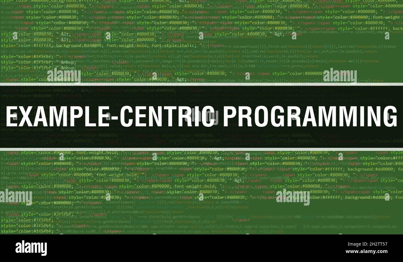 Programmazione incentrata sugli esempi immagini e fotografie stock ad ...