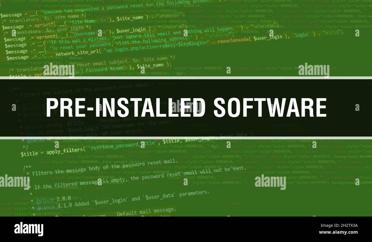 Software preinstallato immagini e fotografie stock ad alta risoluzione ...