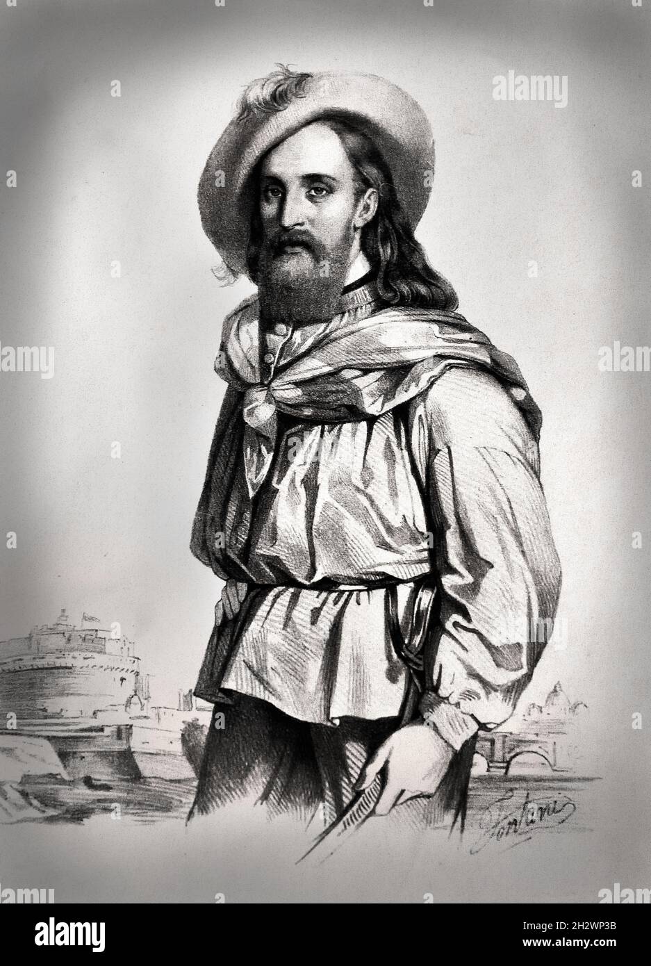 Il giovane Giuseppe Garibaldi ( Giuseppe Maria Garibaldi 1807 – 1882 ...