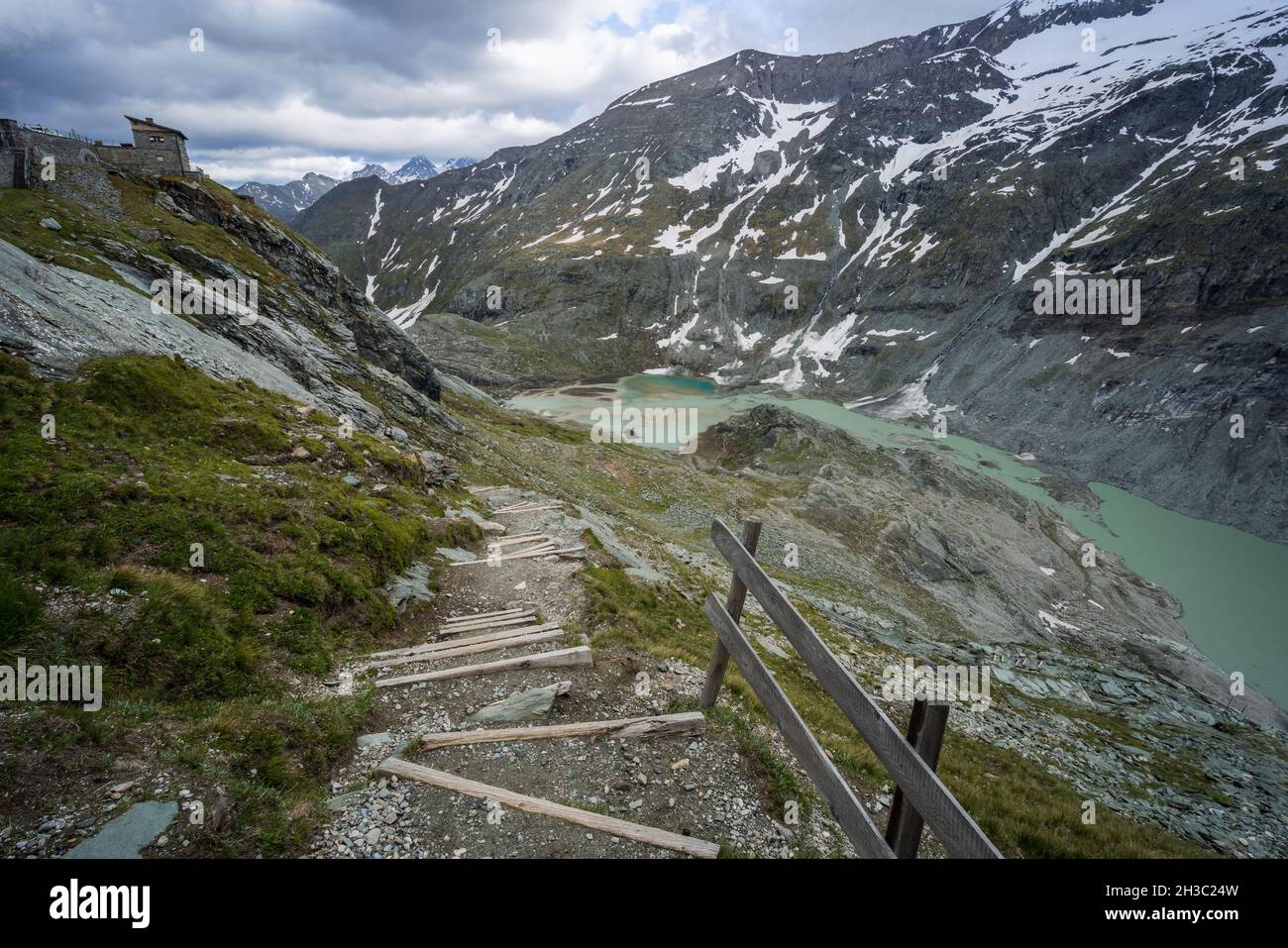 Sentiero escursionistico per il ghiacciaio grossglockner austria estate ...