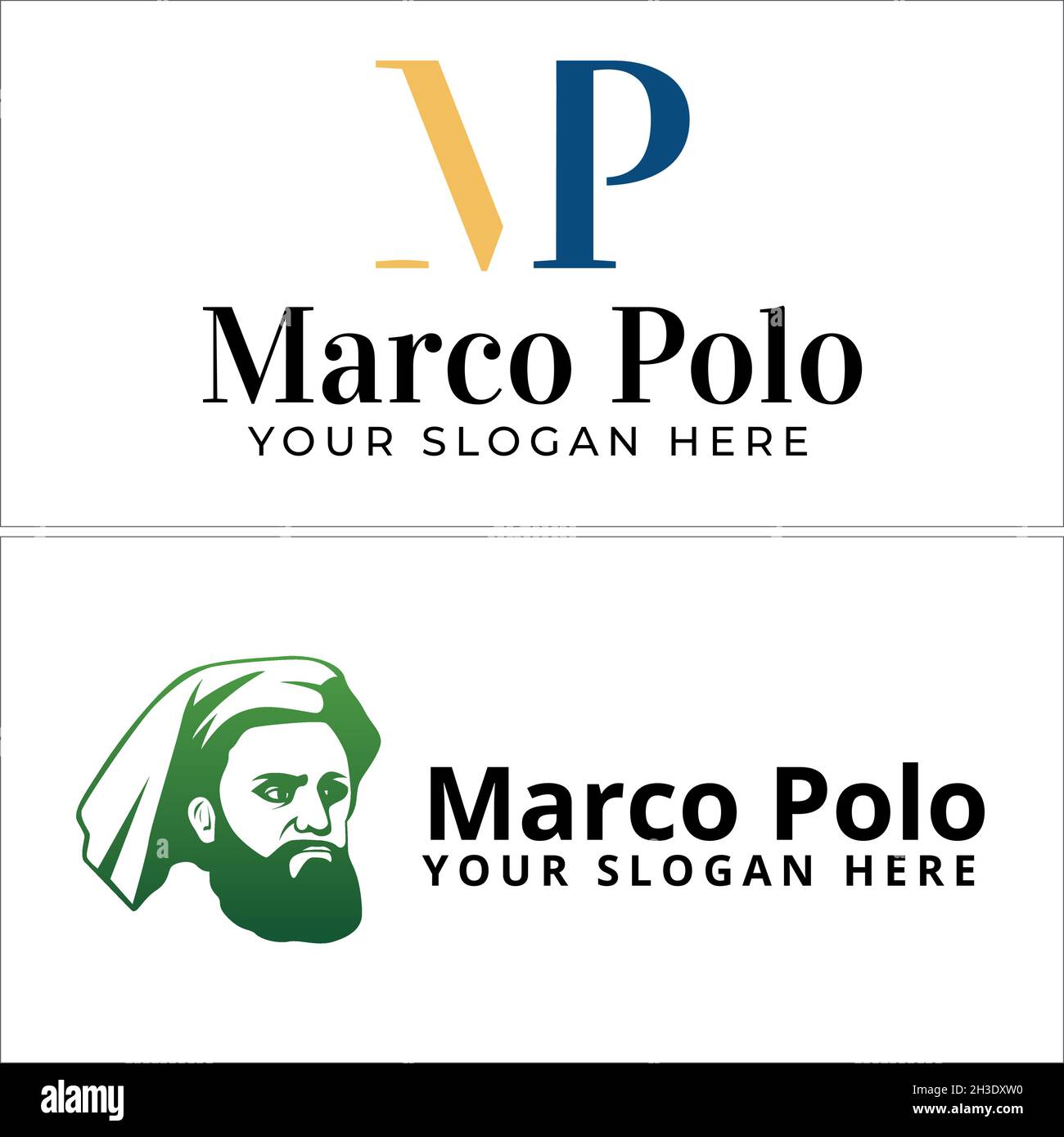 Marco logo Immagini Vettoriali Stock - Alamy