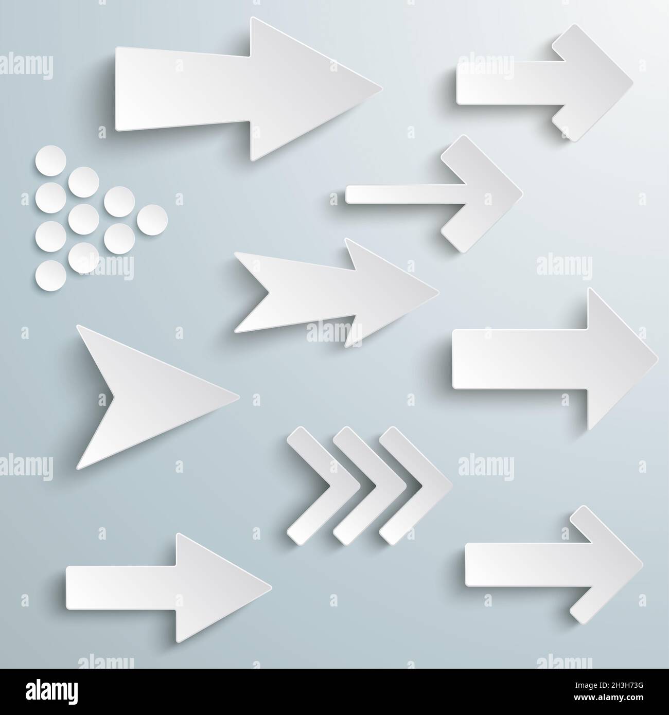 Icone diverse freccia immagini e fotografie stock ad alta risoluzione ...