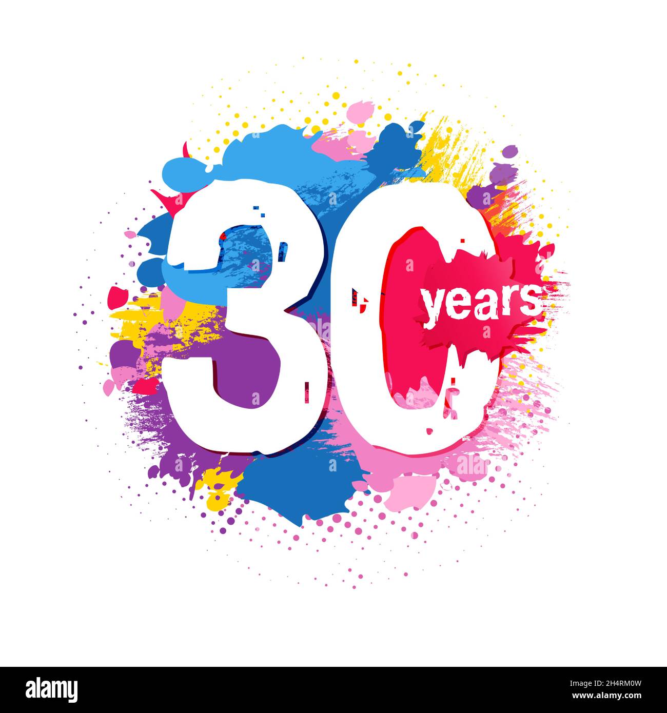 Logo del compleanno di 30 anni immagini e fotografie stock ad alta ...