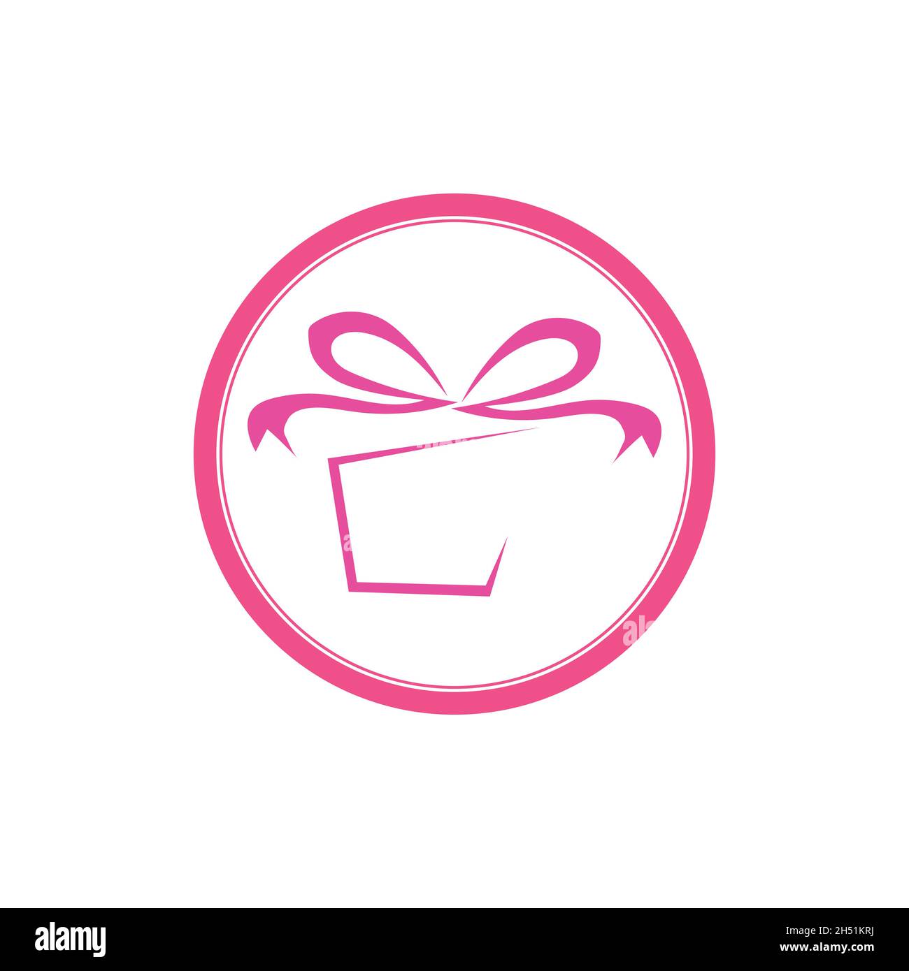 Semplice regalo Logo Simbol Desain Template Vektor Immagine e ...