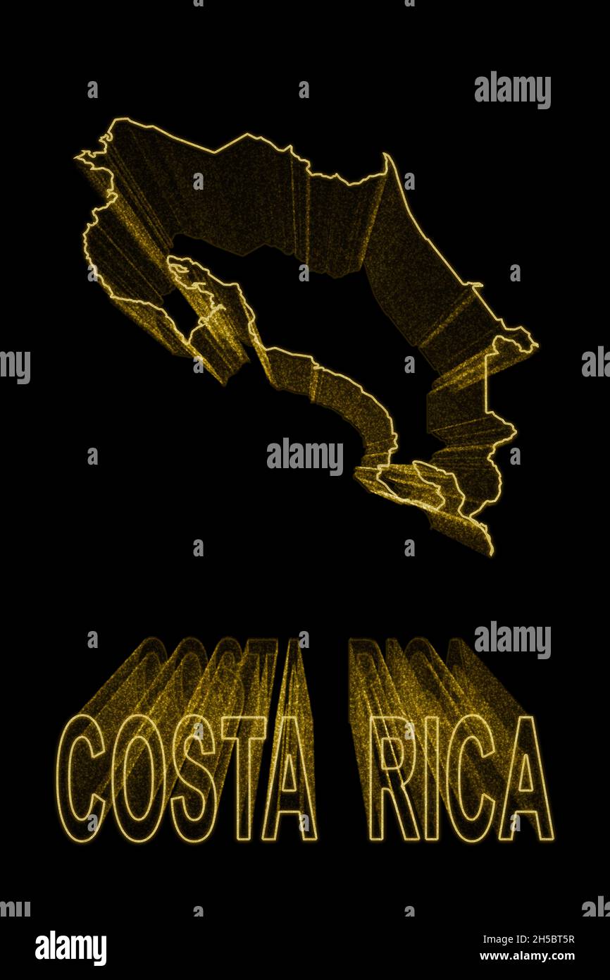 Costa rica gold map immagini e fotografie stock ad alta risoluzione - Alamy