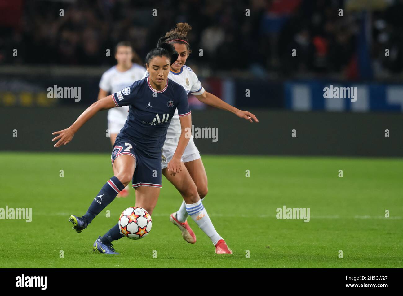 Parigi, Francia. 10 novembre 2021. SAKINA KARCHAOUI difensore del PSG ...