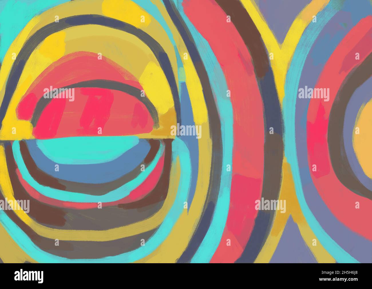 Bella arte astratta con onda geometrica e colore primario ispirato da ...