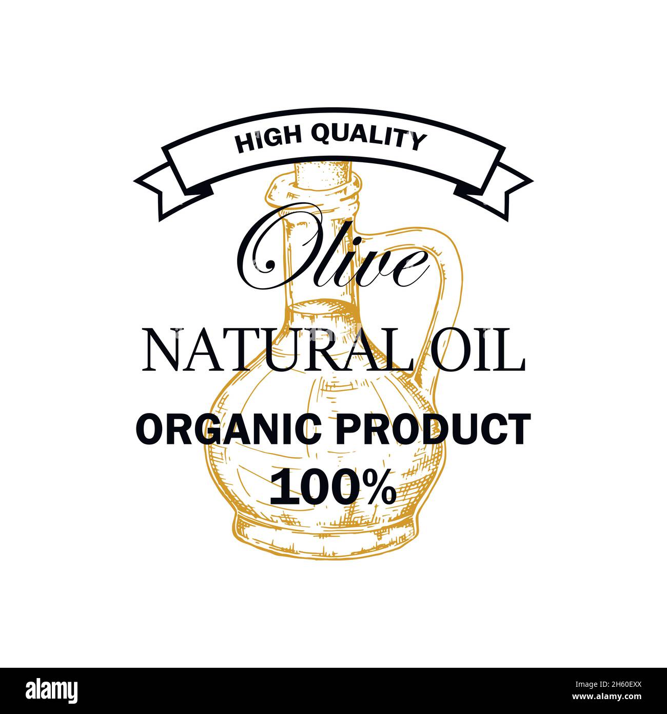 Simbolo dell'olio d'oliva Immagini Vettoriali Stock - Alamy