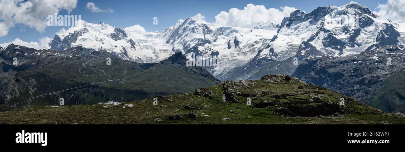 Catena montuosa del monte rosa immagini e fotografie stock ad alta ...