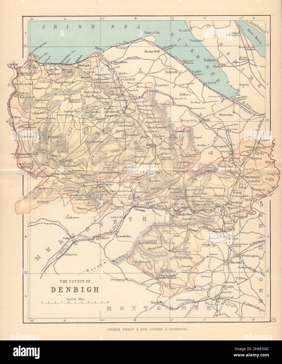 Mappa di denbigh immagini e fotografie stock ad alta risoluzione - Alamy