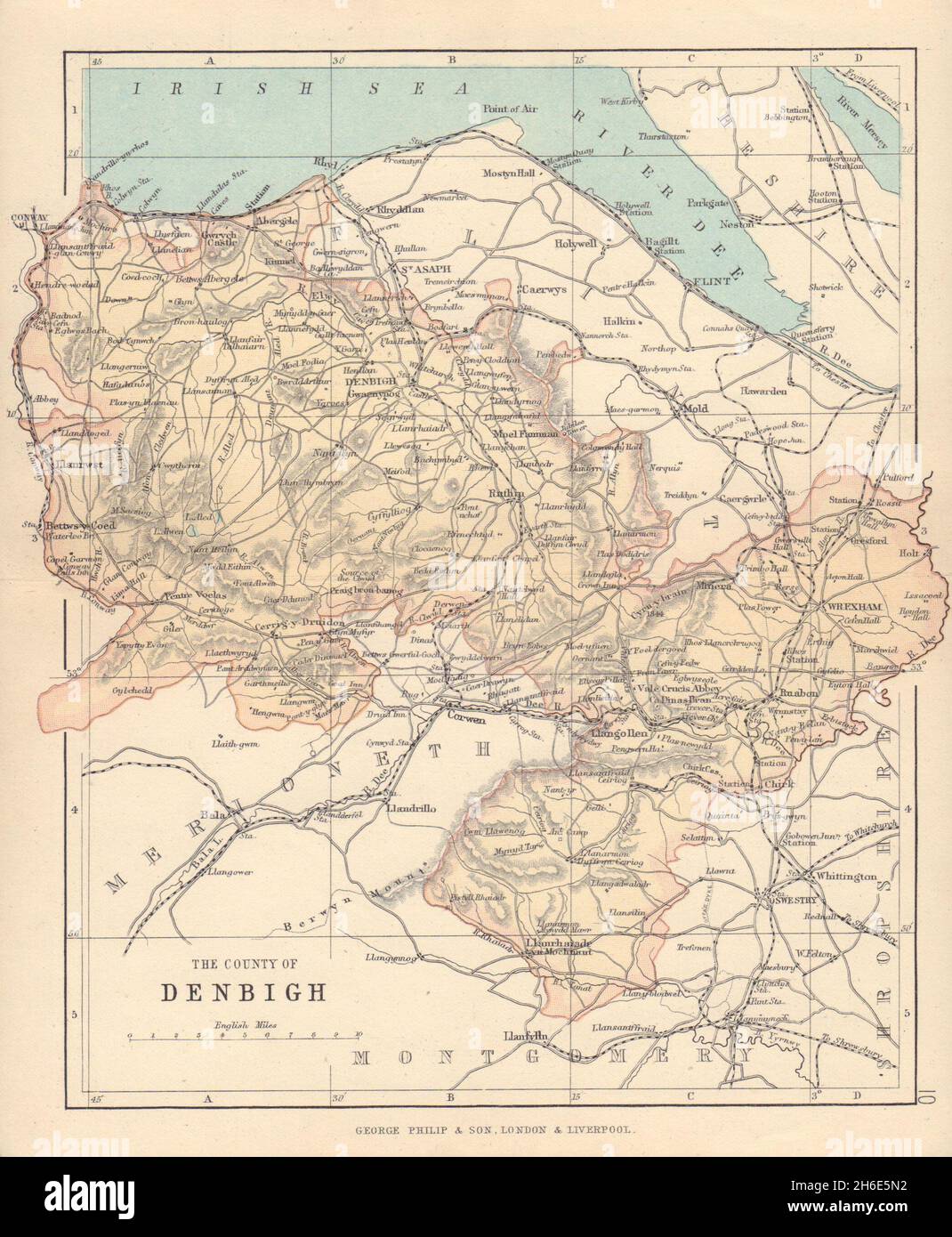 Mappa di denbigh immagini e fotografie stock ad alta risoluzione - Alamy