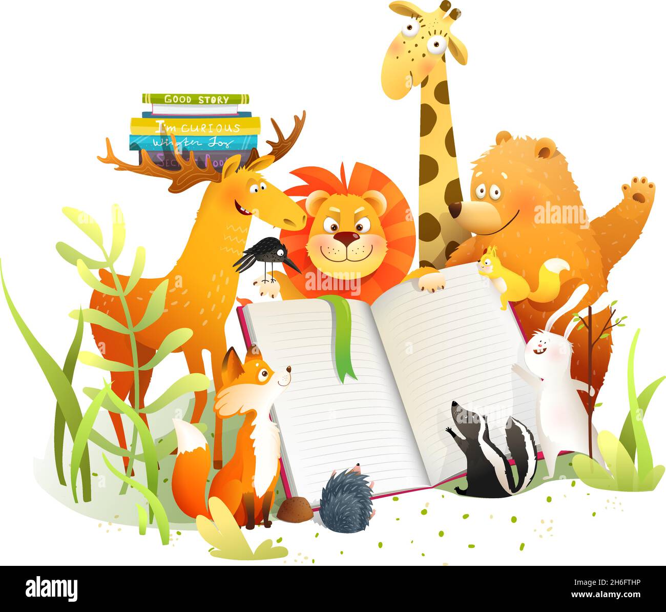 Bambino che fa i compiti cartoon Immagini Vettoriali Stock - Alamy