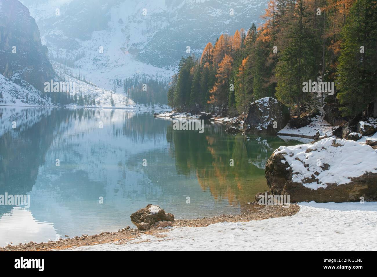 Lago Di Braies In Inverno Immagini e Fotos Stock - Pagina 2 - Alamy