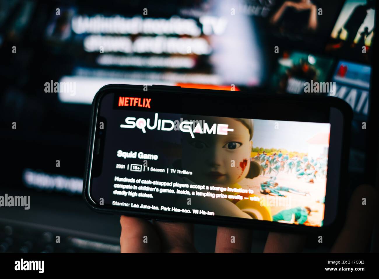 Squid game screen immagini e fotografie stock ad alta risoluzione - Alamy