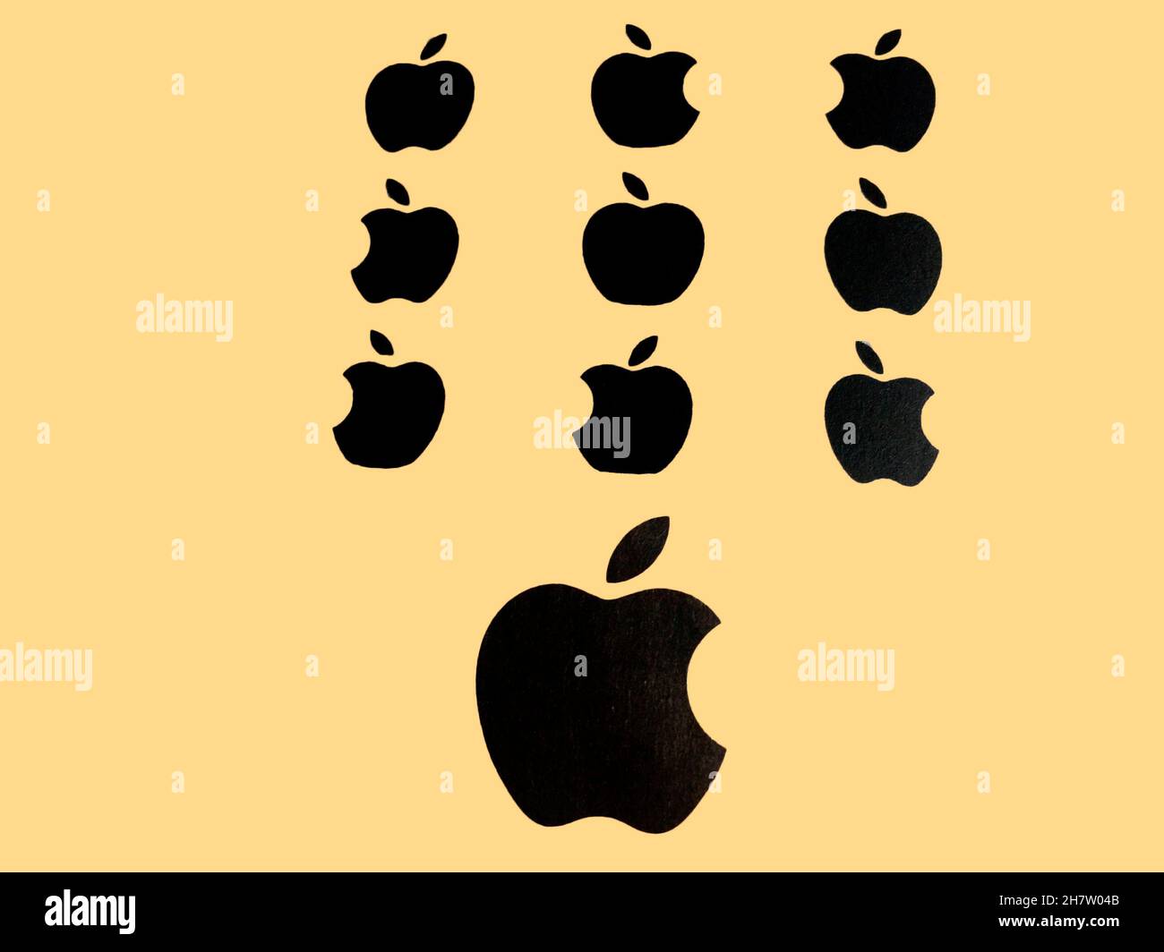 Qual è il vero logo Apple? Una versione autentica e falsa del famoso ...