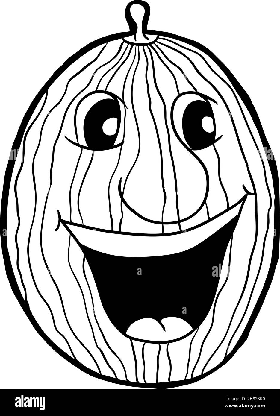 Watermelon illustration coloring book immagini e fotografie stock ad ...