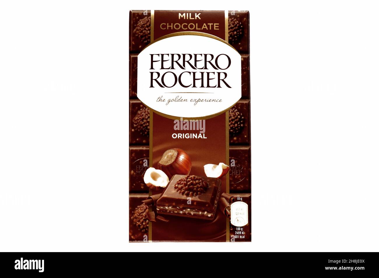 Barretta di cioccolato ferrero rocher al cioccolato al latte immagini e ...