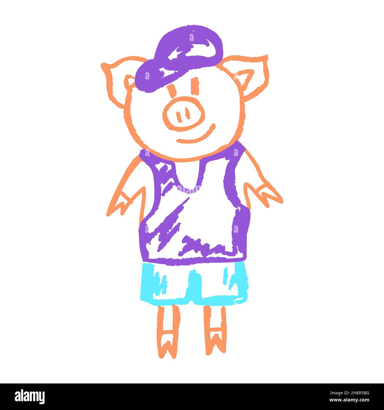 Maialino draw caracter immagini e fotografie stock ad alta risoluzione ...
