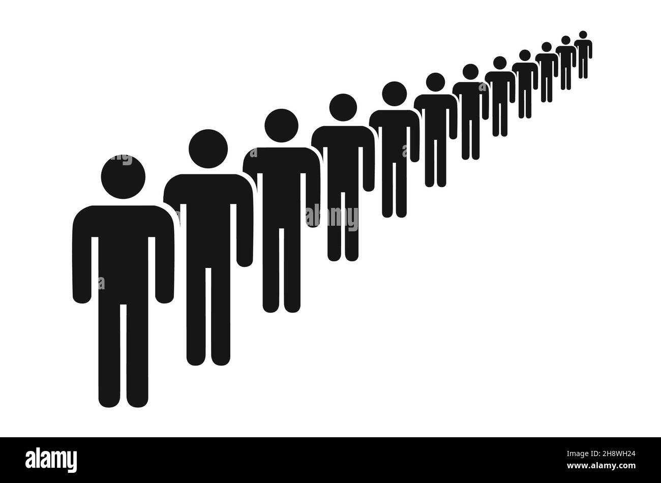 Coda grande gruppo di persone immagini e fotografie stock ad alta ...