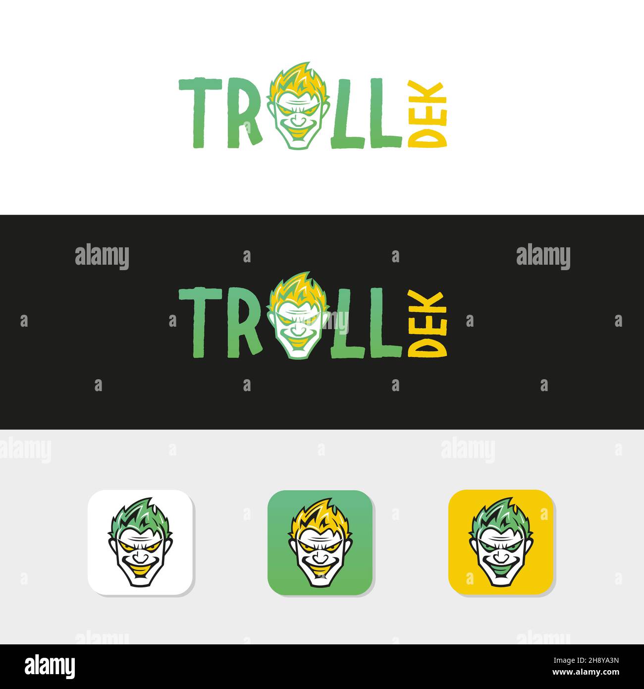 Logo della faccia da troll immagini e fotografie stock ad alta ...