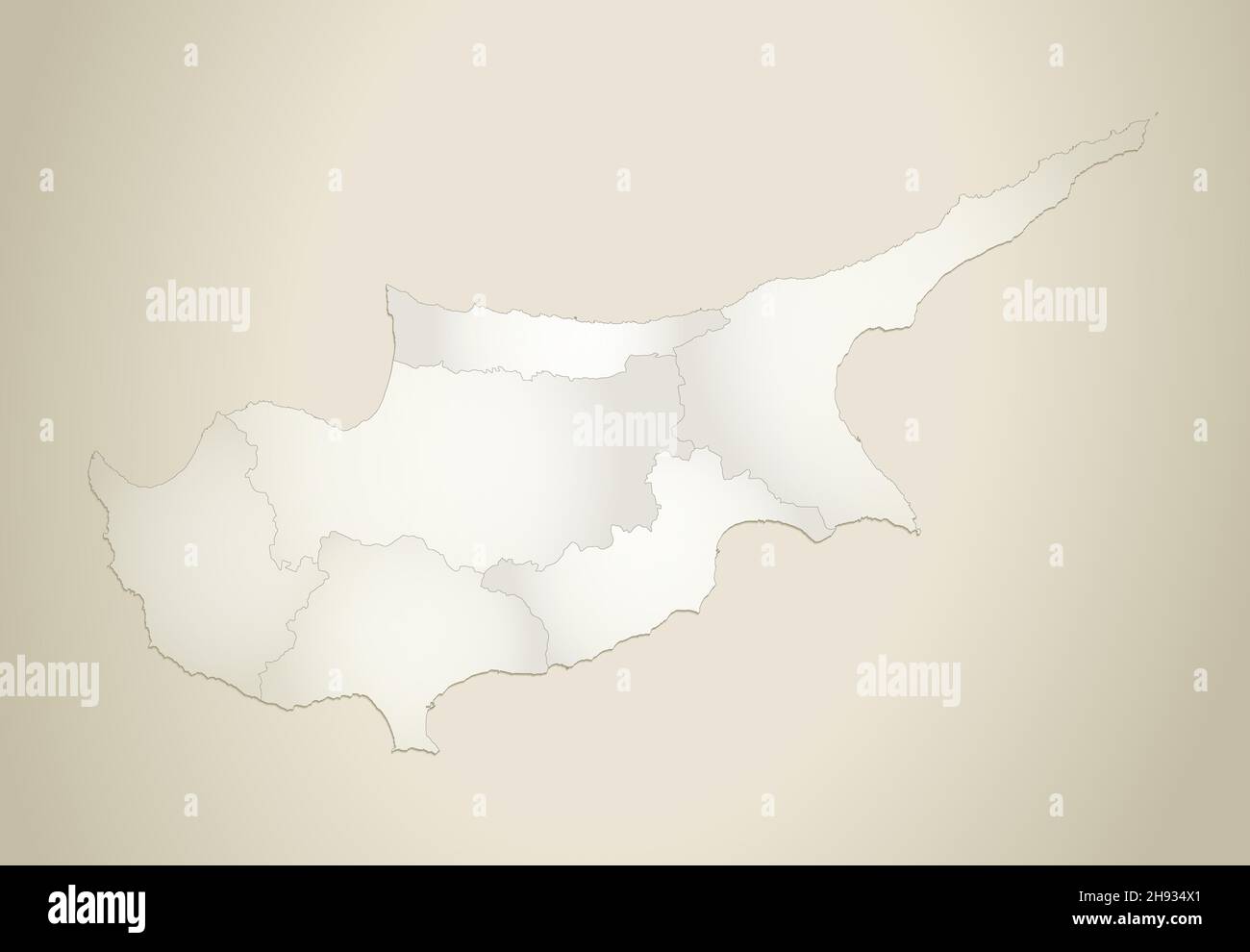 Vecchia mappa di cipro immagini e fotografie stock ad alta risoluzione ...