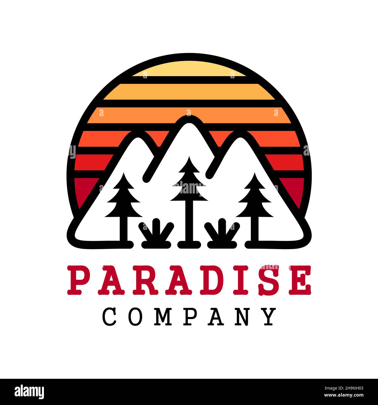 Logo collina e sole immagini e fotografie stock ad alta risoluzione - Alamy