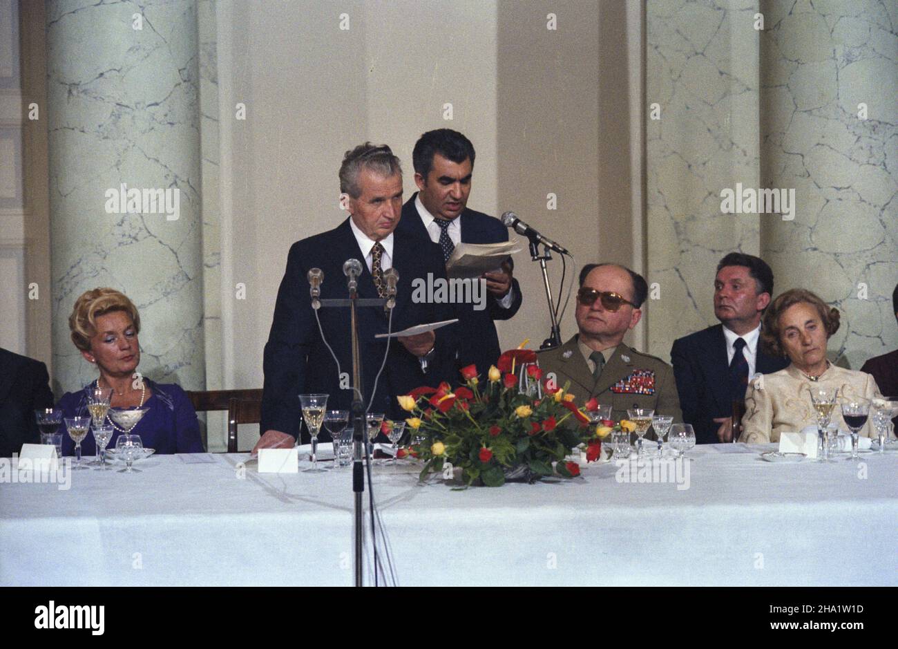 Warszawa 06.06.1984. Oficjalna wizyta w Polsce sekretarza generalnego ...