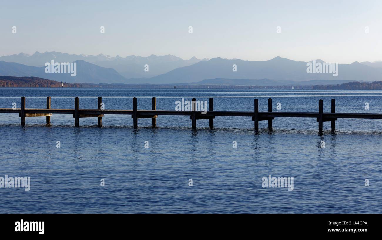 Panorama montano del lago di starnberg immagini e fotografie stock ad ...
