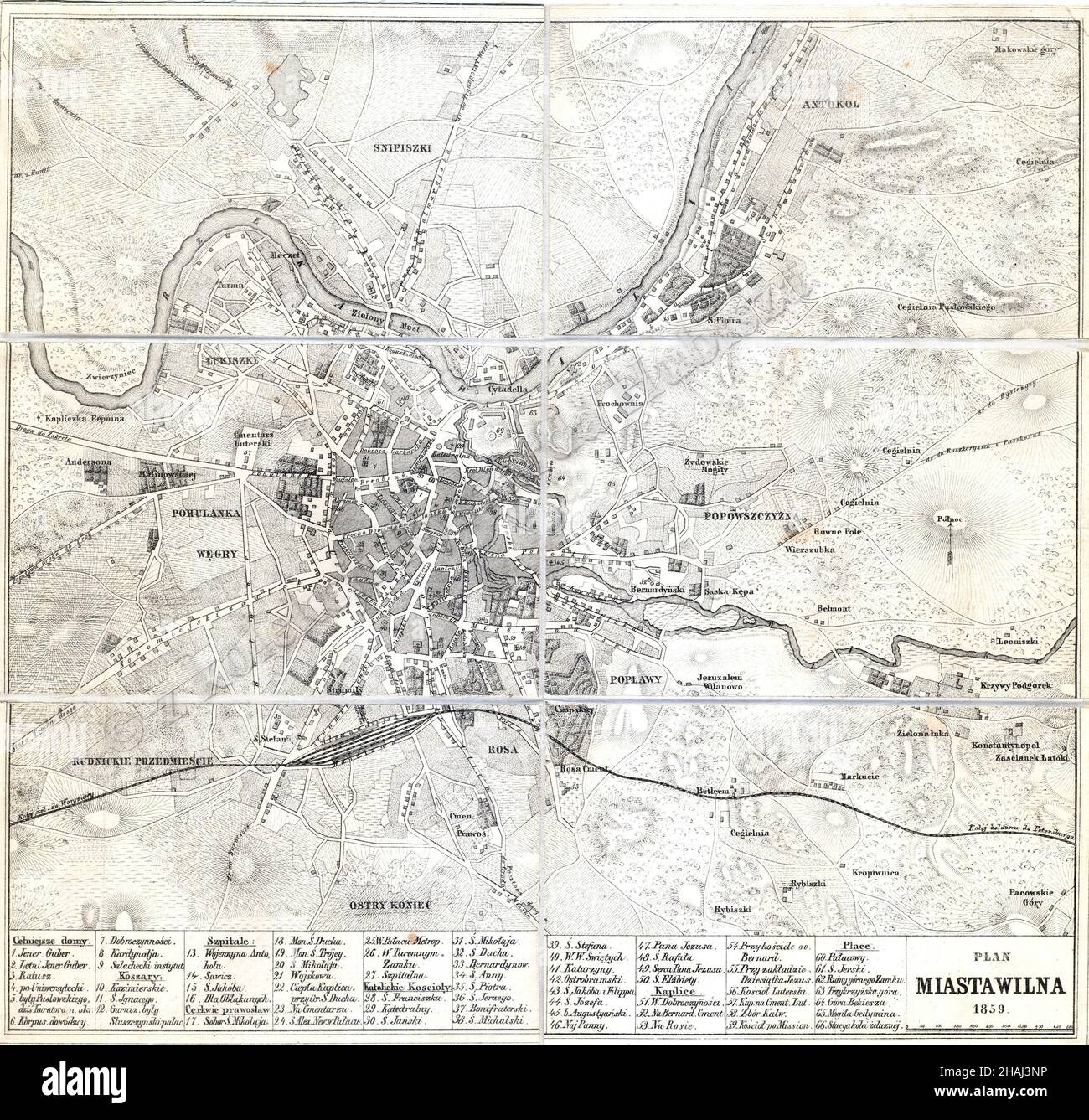 Wilno Mappa, Vilnius Mappa, Wilna Mappa, Old Wilno Mappa, retro Vilnius ...