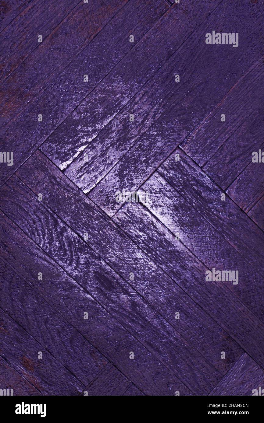 Parquet in legno vecchio di colore viola. Legno viola texture sfondo ...