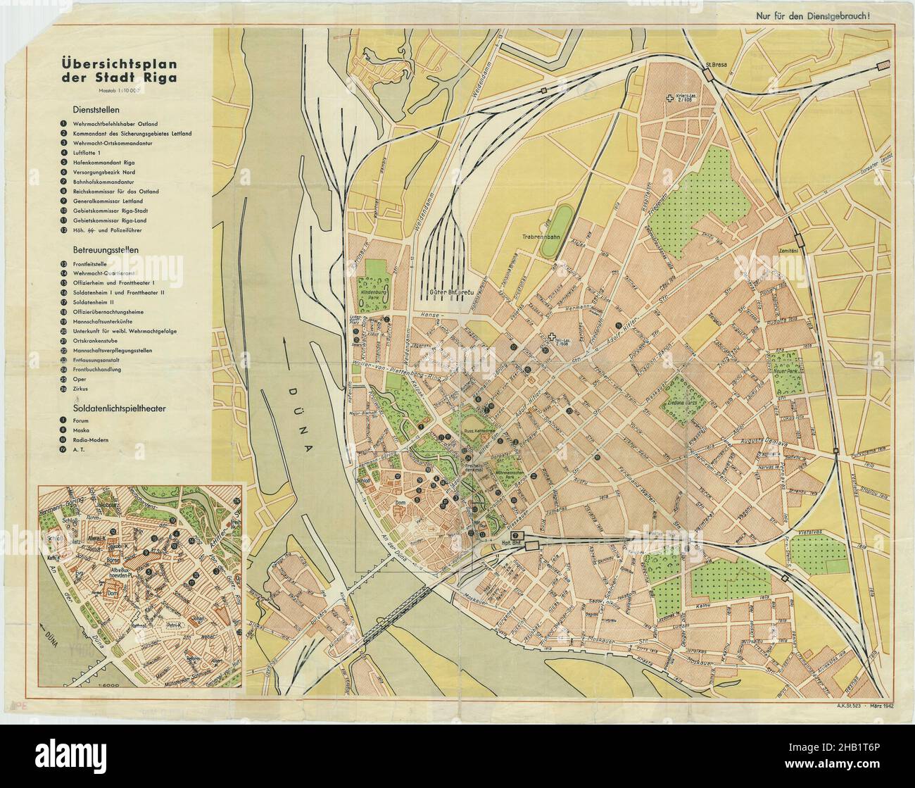 Mappa Di Riga Vintage Immagini e Fotos Stock - Alamy