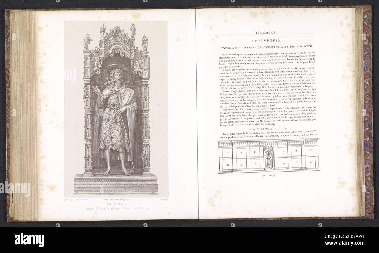 Scultura di Giovanni Battista, parte dell'altare del Battistero di ...