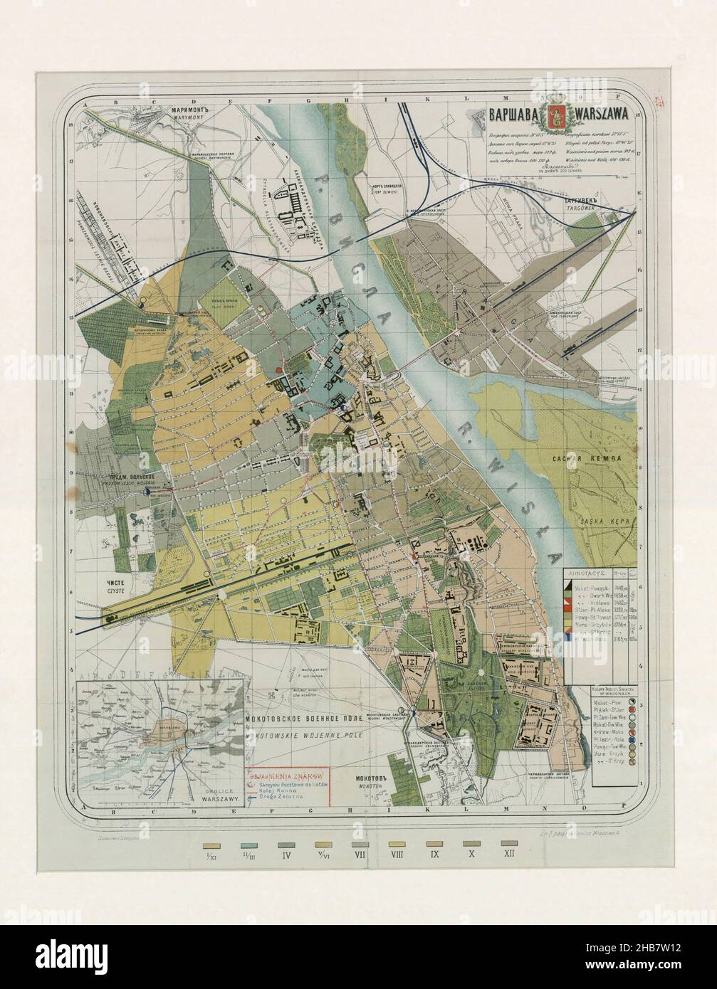 Mappa murale di varsavia immagini e fotografie stock ad alta ...