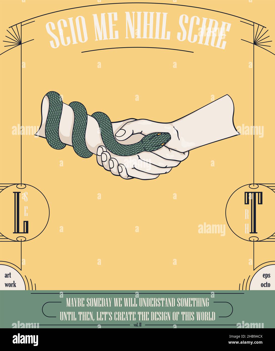 Gesto della mano mistica Immagini Vettoriali Stock - Alamy