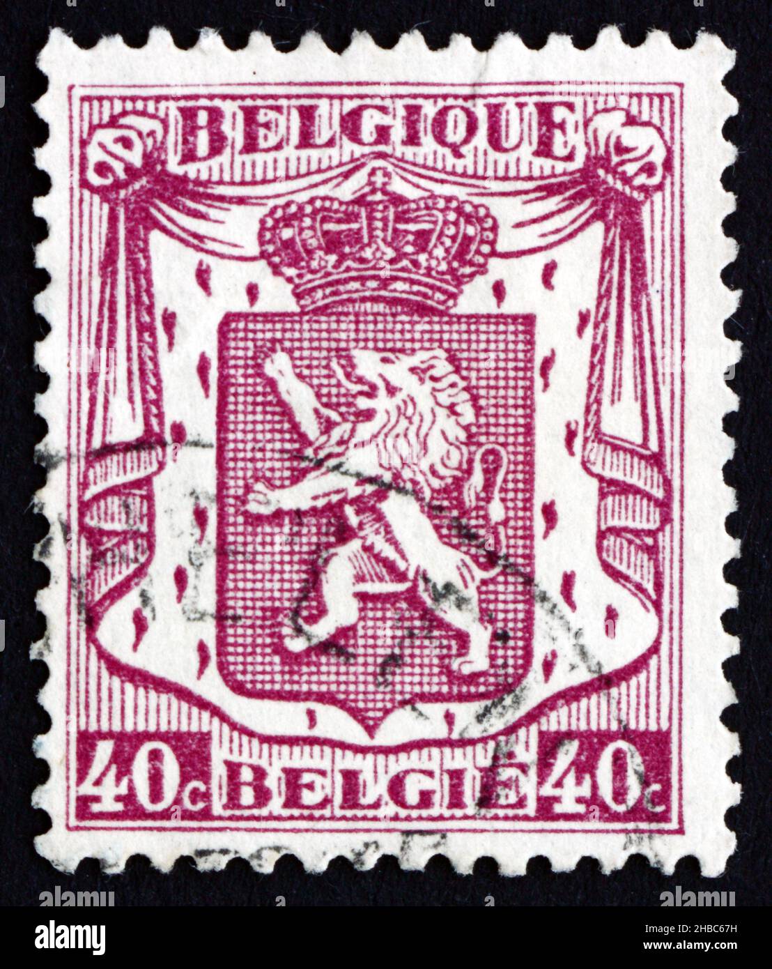 Coat arms postage stamp belgium immagini e fotografie stock ad alta ...