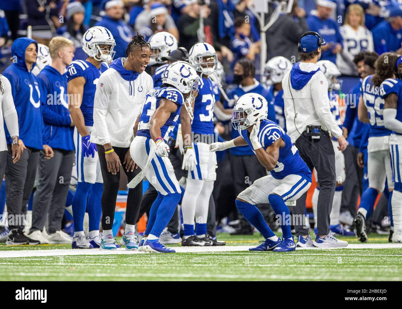 18 dicembre 2021: Indianapolis Colts difensivo indietro Kenny Moore (23 ...