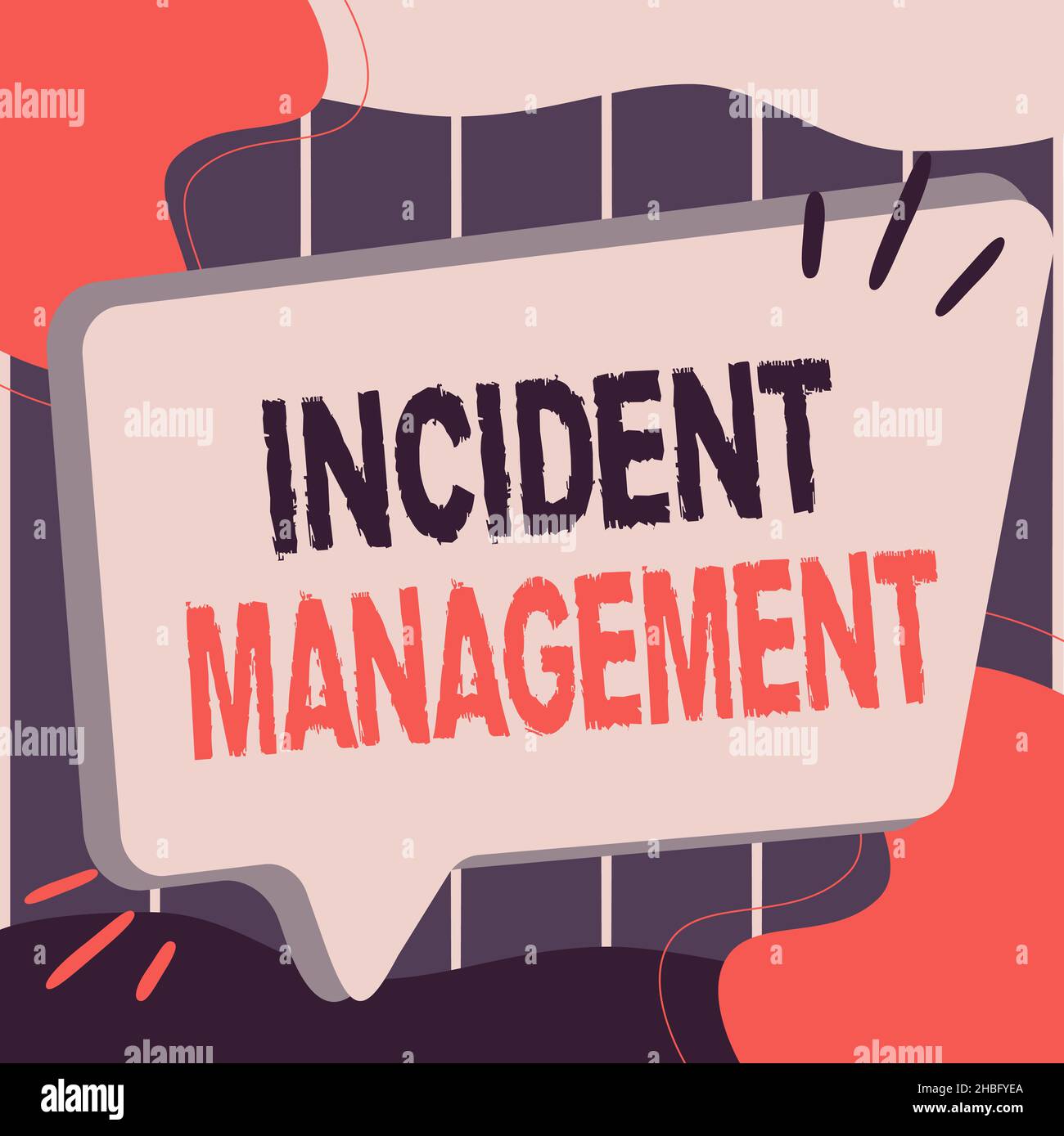 Cartello con la scritta Incident Management. Business idea processo per ...
