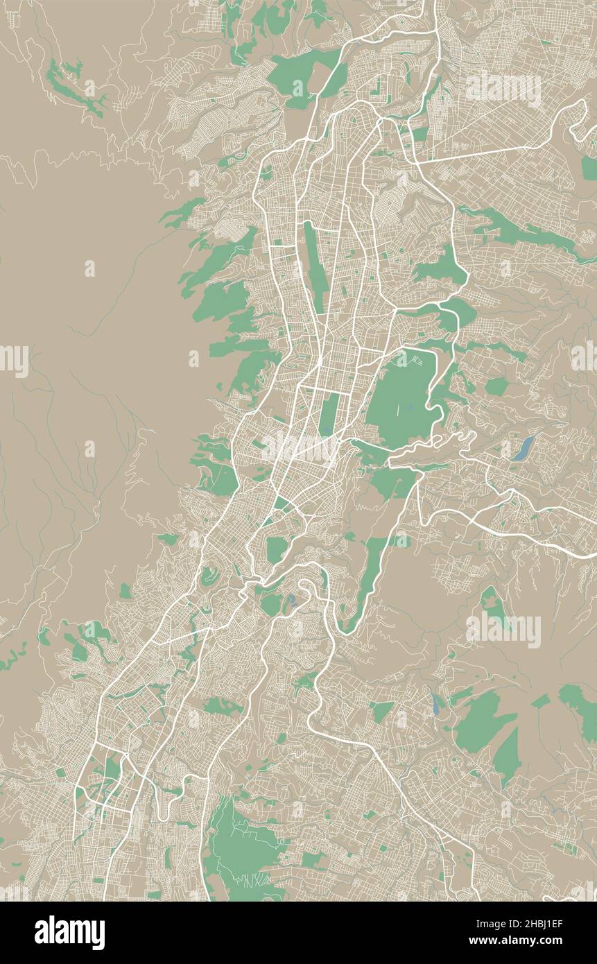 Mappa vettoriale di Quito, Ecuador, Emirati Arabi Uniti. Città urbana ...