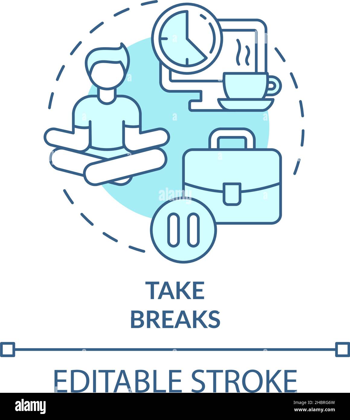 Pause del dipendente Immagini Vettoriali Stock - Alamy