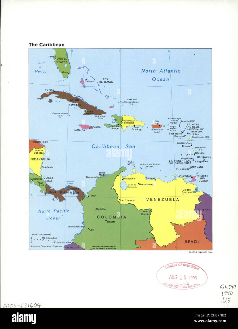 Mappa del mar dei caraibi immagini e fotografie stock ad alta ...