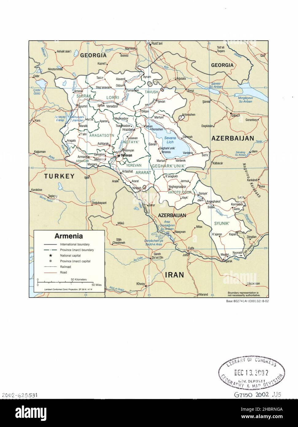 Armenia mappa