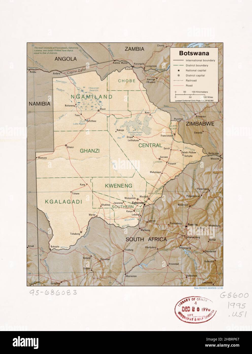 Map of botswana immagini e fotografie stock ad alta risoluzione - Alamy