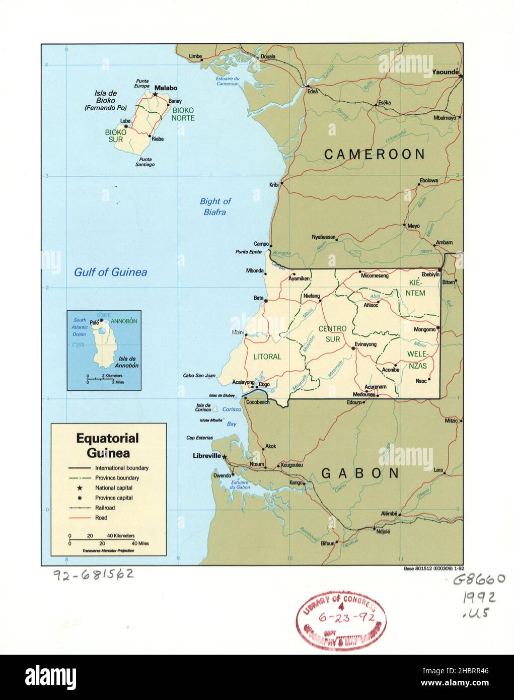 Guinea equatoriale map immagini e fotografie stock ad alta risoluzione ...